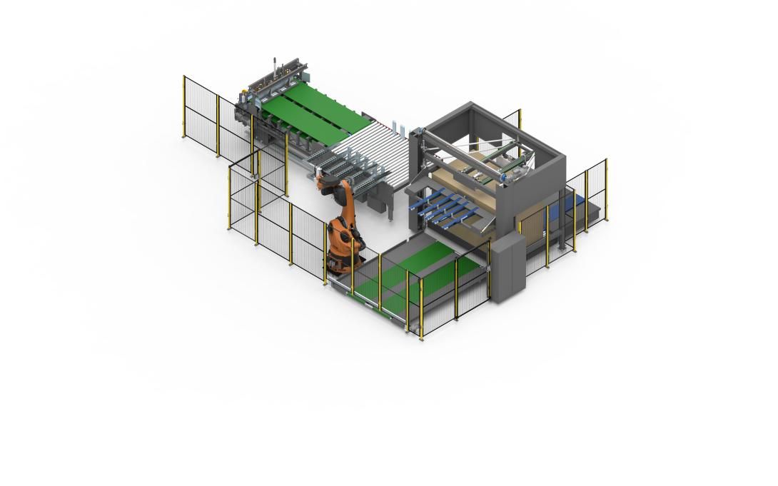 Robot automatic pre-feeder with optional sheet flip | Serra.com.es